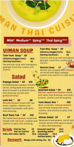 Menu – Viman Thai Cuisine